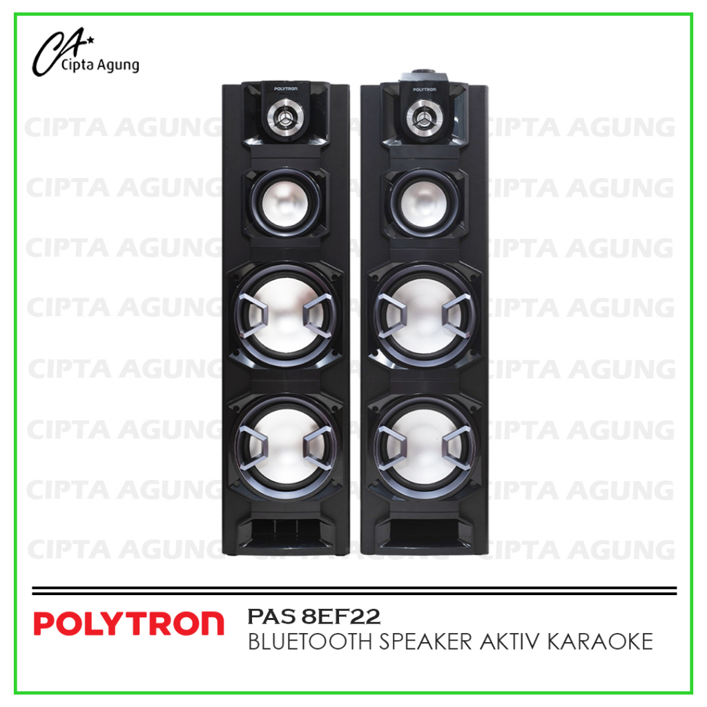 Jual Polytron Bluetooth Speaker Aktif Karaoke 8 Inch Pas 8ef22 [bdg