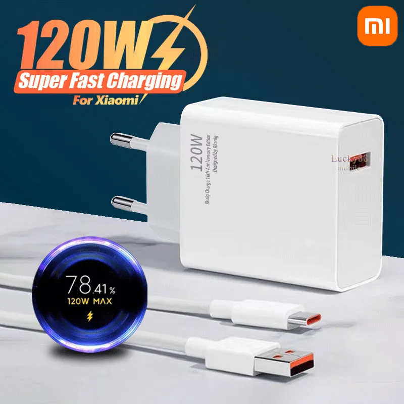 Jual Charger Set Xiaomi 120Watt atau 67Watt Power Adaptor Suit EU dan ...