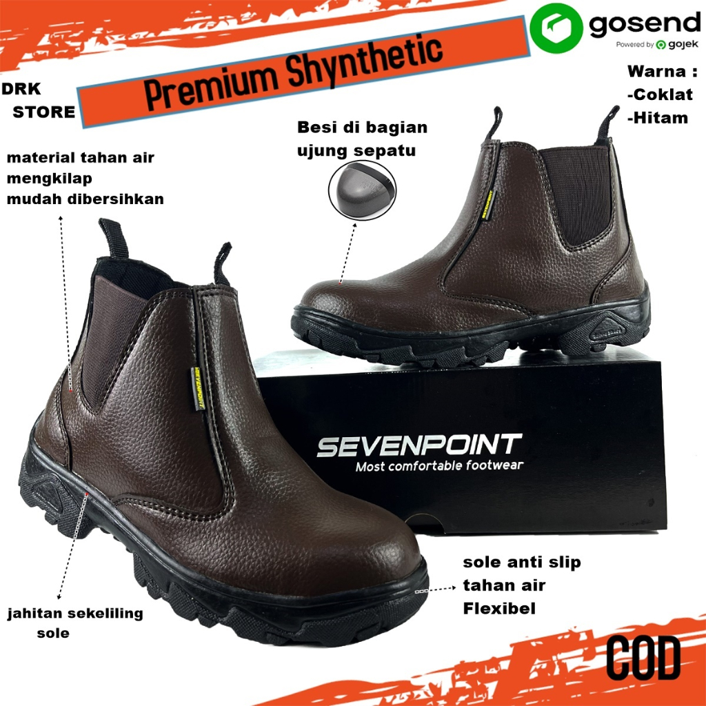 Jual Sepatu safety pria Septi Shoes Boots unisex Septy Proyek Lapangan ...