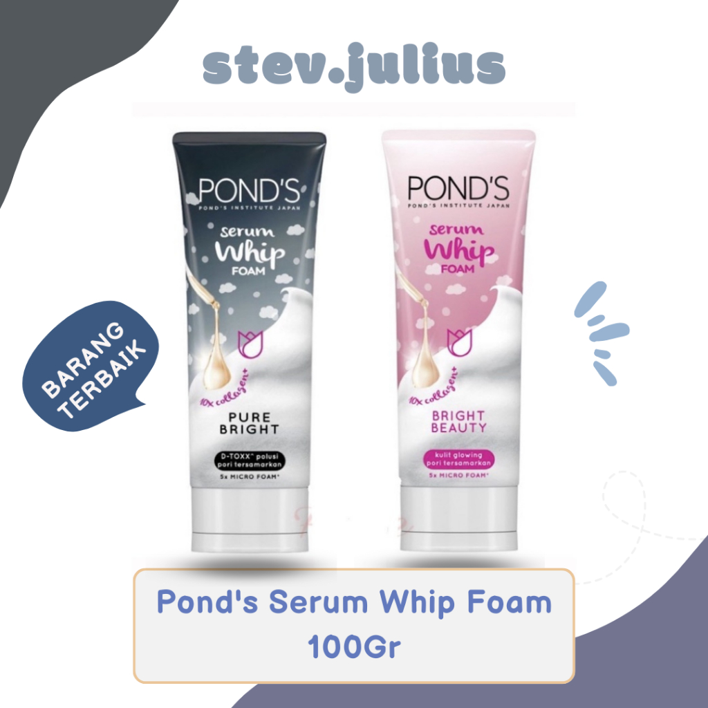 Jual PONDS 10x WHIP FOAM SERUM100gr | Shopee Indonesia