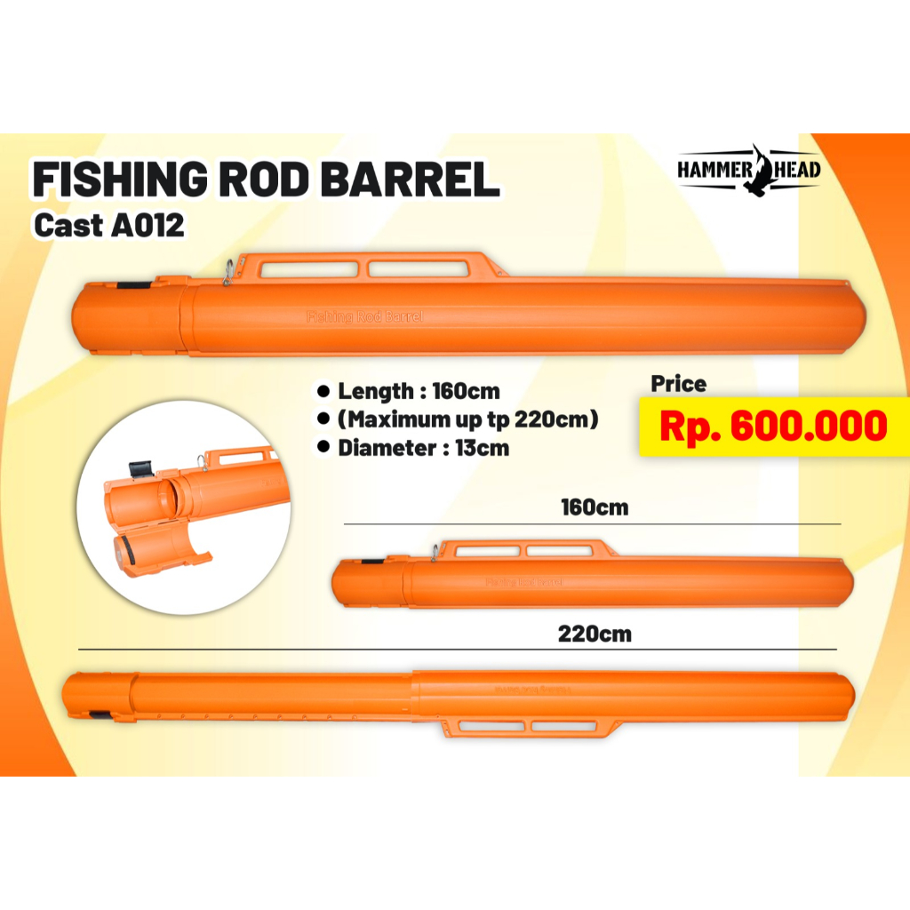 Jual Tabung Joran Pancing - Hammerhead Fishing Rod Barrel | Shopee ...