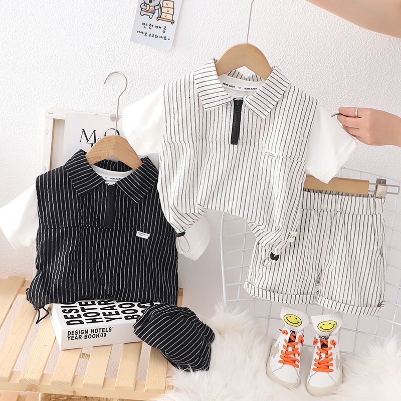 Jual Setelan Baju anak laki laki import/ baju anak cowok motif garis ... Jual Setelan Baju anak laki laki import/ baju anak cowok motif garis ...