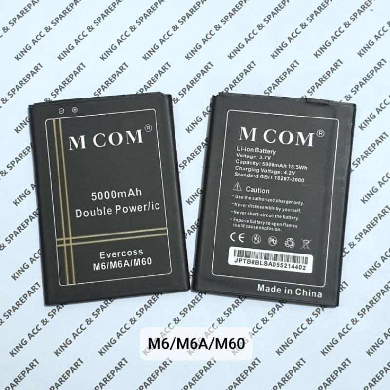 Jual BATERAI BATRE BATERE BATTERY CROSS EVERCROSS M6 M6A M60 MCOM ORI | Shopee Indonesia