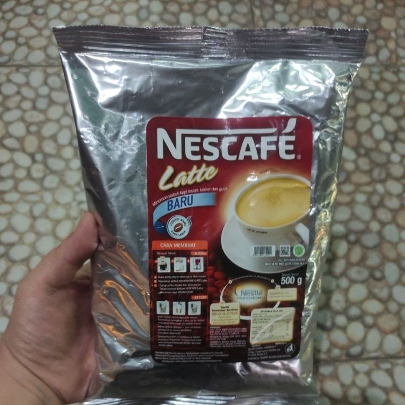 Jual NESCAFE LATTE BUBUK KOPI INSTANT KRIMER GULA 500GR | Shopee Indonesia