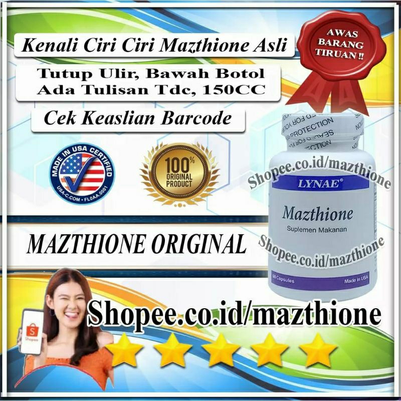 Jual Promo khusus || Mazthione Original || Lynae Mazthione - Isi 60 Kapsul | Shopee Indonesia