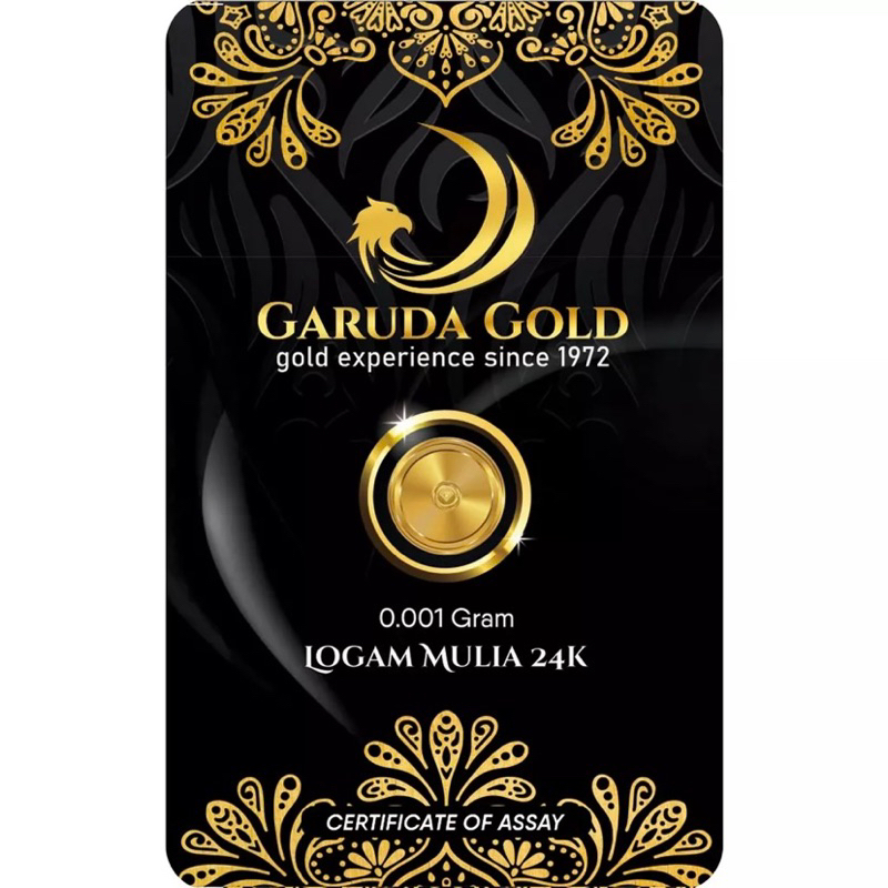 Jual Garuda Gold 0,001 Gram Emas Batangan Bersertifikat 24 Karat Emas ...