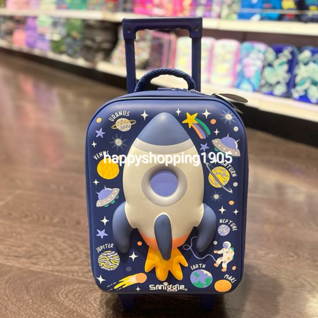 Jual SMIGGLE TROLLEY JUNIOR SKY HI HARDTOP TROLLEY BAG PLANET ROCKET ...