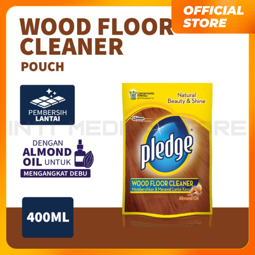 Jual PLEDGE - Wood Floor Cleaner Pouch 400ml | Cairan Pembersih Lantai ...