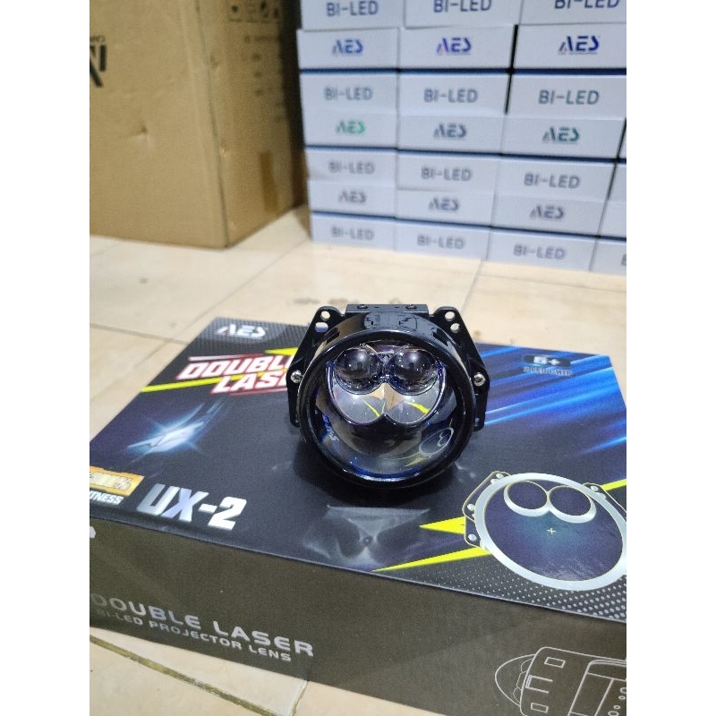 Jual Lampu biled aes bullaes ux2 dobel Laser 3 Inch Blue lens Projector ...