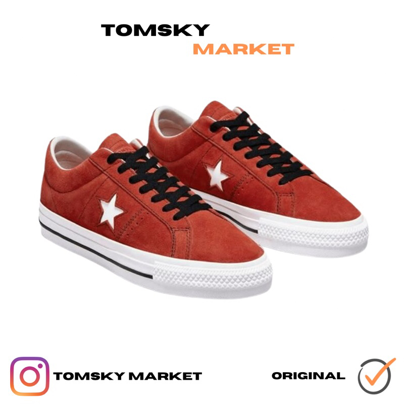 Jual Converse One Star Red White Suede Original | Shopee Indonesia