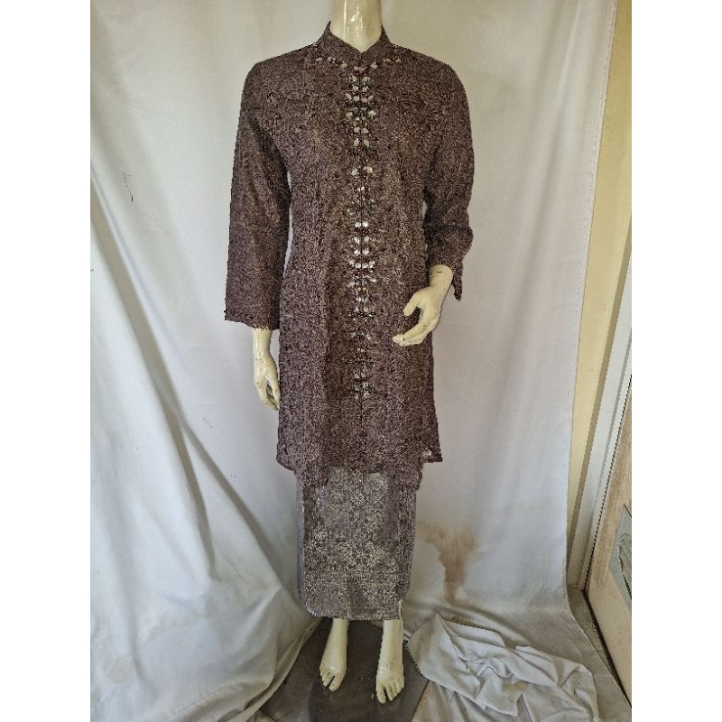 Jual Terbaru set kebaya brokat payet tabur / kebaya brokat payet ...