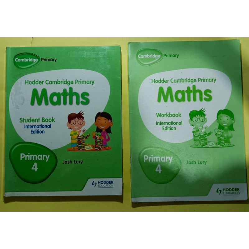 Jual HODDER CAMBRIDGE PRIMARY 4 MATHS STUDENT BOOK & WORKBOOK ORI ...