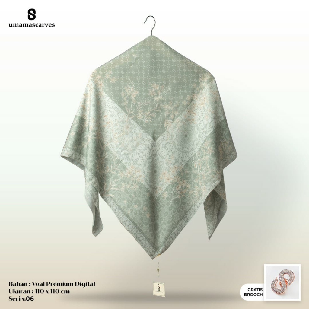 Jual AFIFAH ID STORE Umama Scarves Jilbab Segiempat Motif Umama ...
