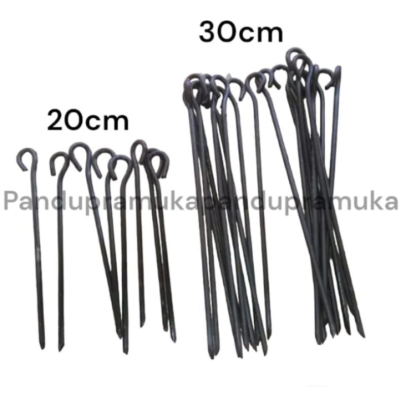 Jual Patok Tenda Besi | Pasak Tenda 20cm dan 30cm | Shopee Indonesia