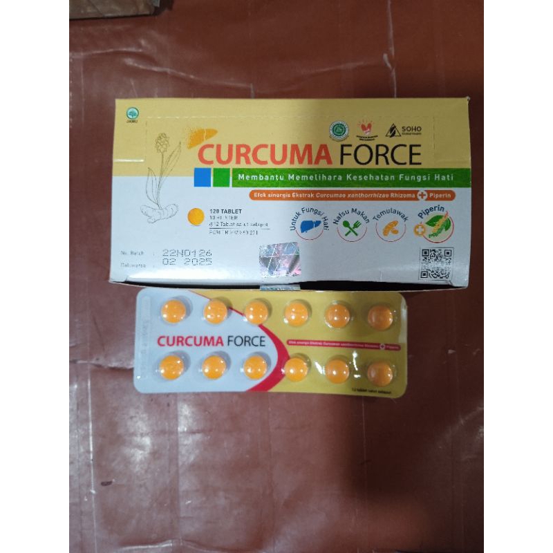 Jual Curcuma Forte Tab isi 12 tablet/Untuk Kesehatan Fungsi Hati ...