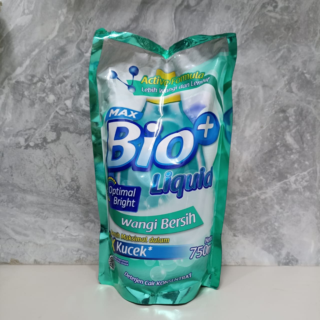Jual Max Bio+ Liquid Deterjen Cair Optimal Bright 750ml (Expired 2026 ...