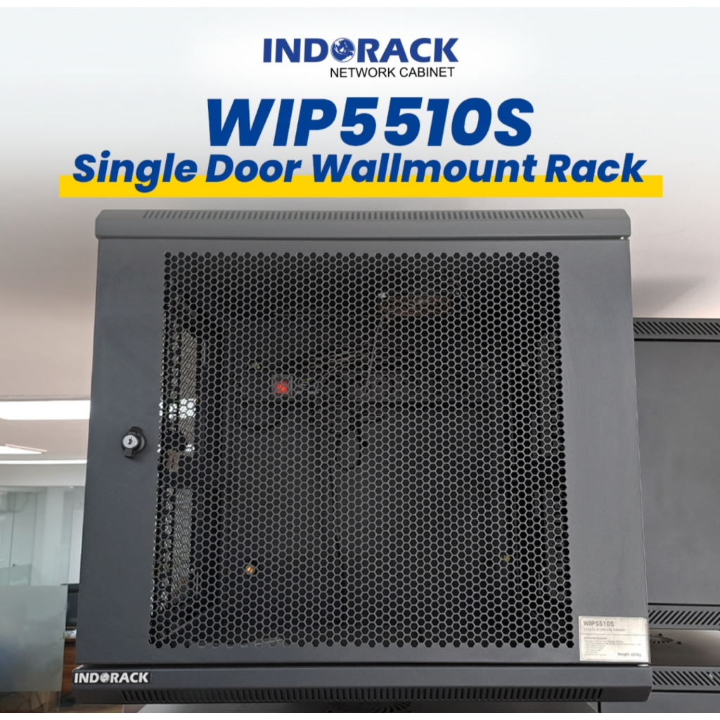 Jual WIP5510S Rak Server INDORACK WIP5510S Wallmount Rack 10U Single ...