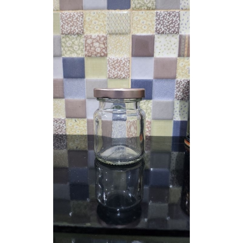 Jual Botol kaca preloved / second / bekas, Jar kaca tutup besi 70 ml ...