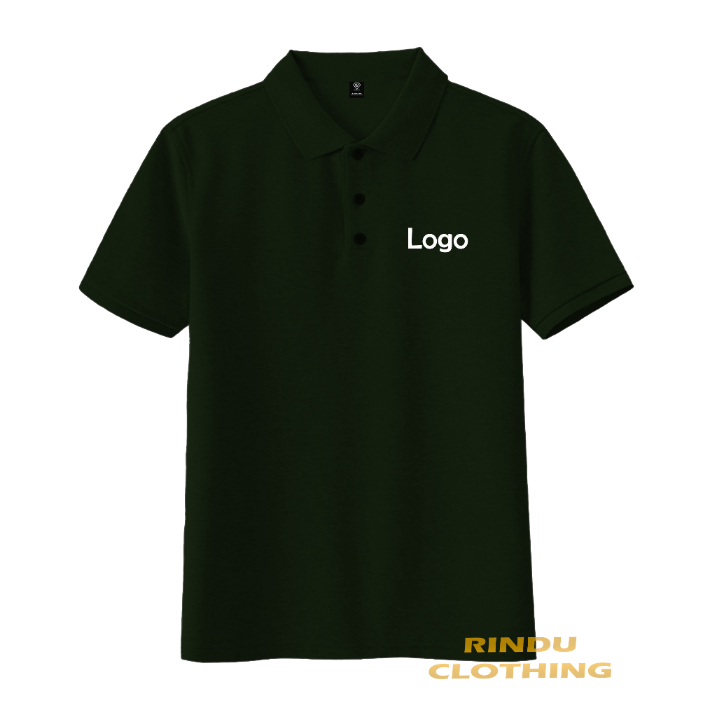 Jual Rindu Clothing Kaos Polo Kerah Tshirt Lengan Pendek Logo Custom ...