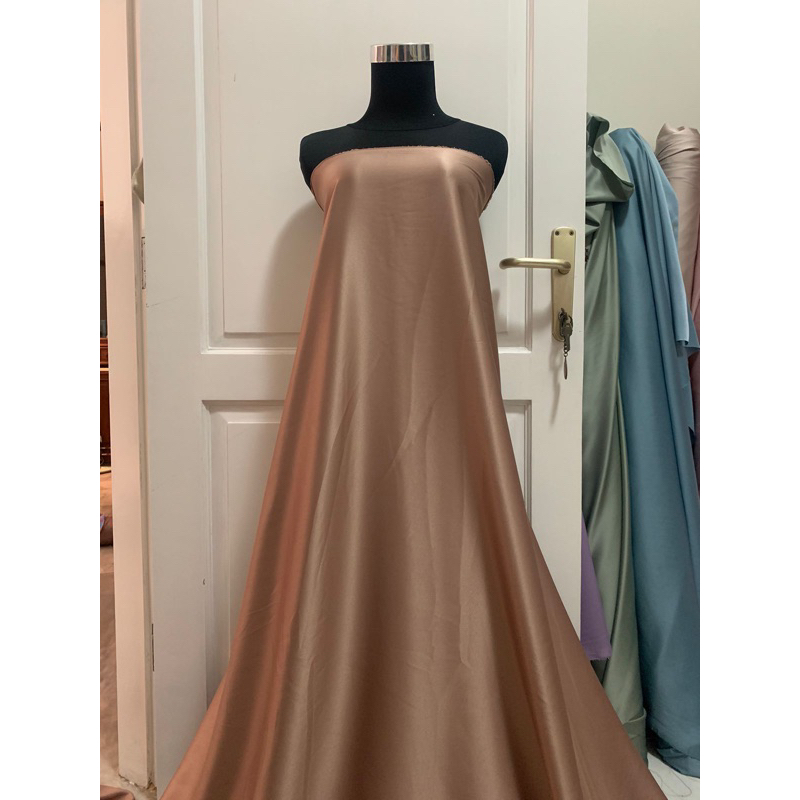 Jual Kain Bahan Satin Velvet Premium Furing Kebaya Polosan Adem Bisa ...