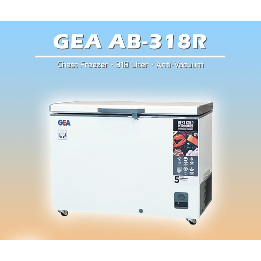 Jual GEA Chest Freezer AB 318 R / AB 318R 300 liter | Shopee Indonesia