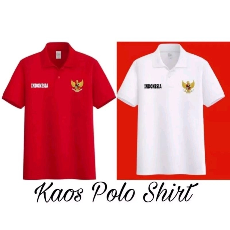 Jual codKaospolos GARUDA INDONESIA HUT RI - Kaos polo shirt | Kaos ...