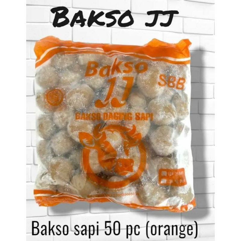 Jual Bakso Daging Sapi JJ isi 50bj (Oren) | Shopee Indonesia