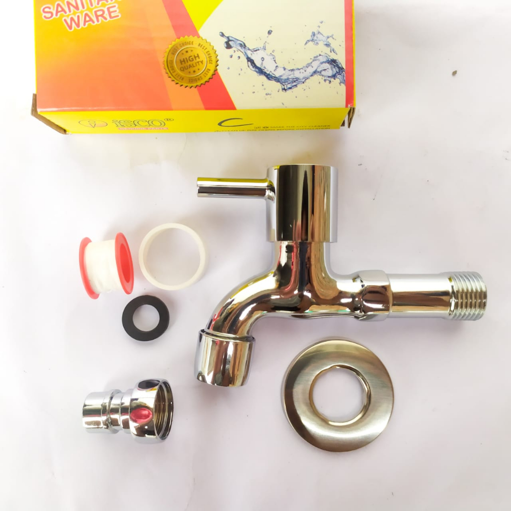 Jual Kran Air Tembok Kran Kamar Mandi Tancap Tembok Bahan Stainless ...