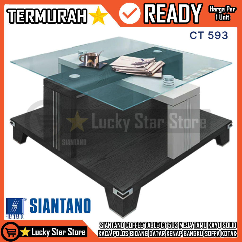 Jual (INSTANT) MEJA BIDANG DATAR KENAP BANGKU COFFE TABLE CT 593 ...