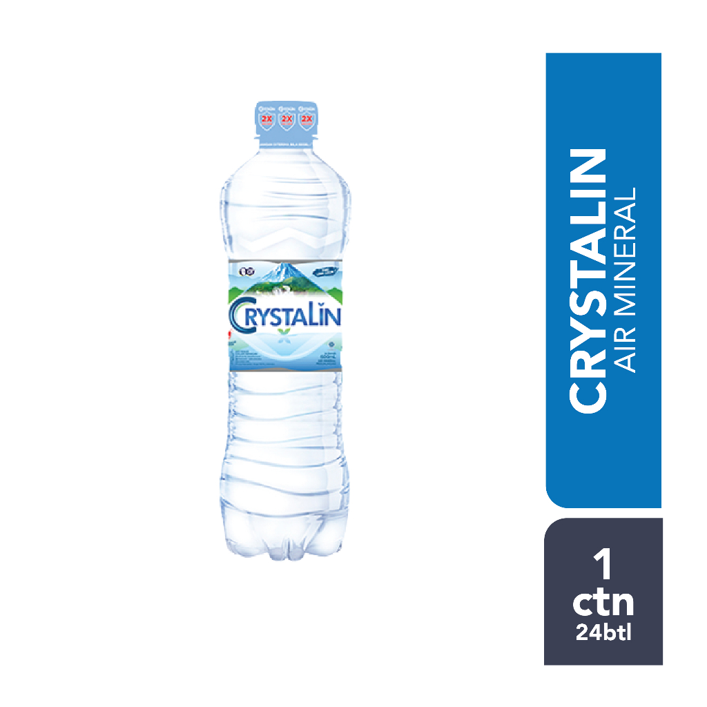 Jual Crystalin Mineral Water 600ML - [24 Pcs] | Shopee Indonesia
