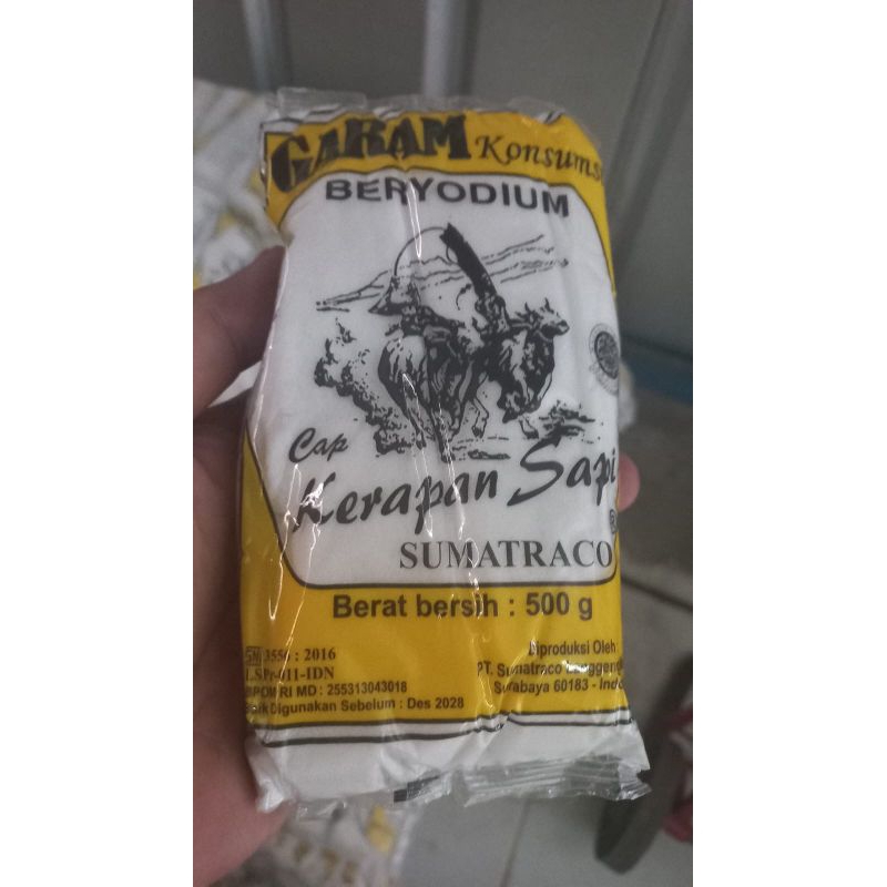 Jual Garam Dapur cap Kerapan sapi 500 gr | Shopee Indonesia