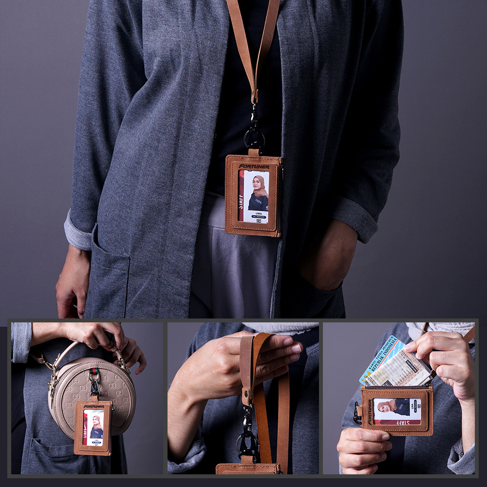Jual ID CARD lanyard KALUNG HOLDER NAME TAG pria dan wanita GANTUNGAN ...