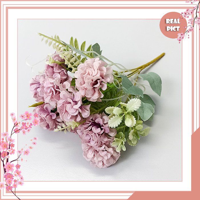 Jual UNICO Bouquet Bunga Hydrangea Hias Bunga Dekor Hiasan Buket Bunga ...