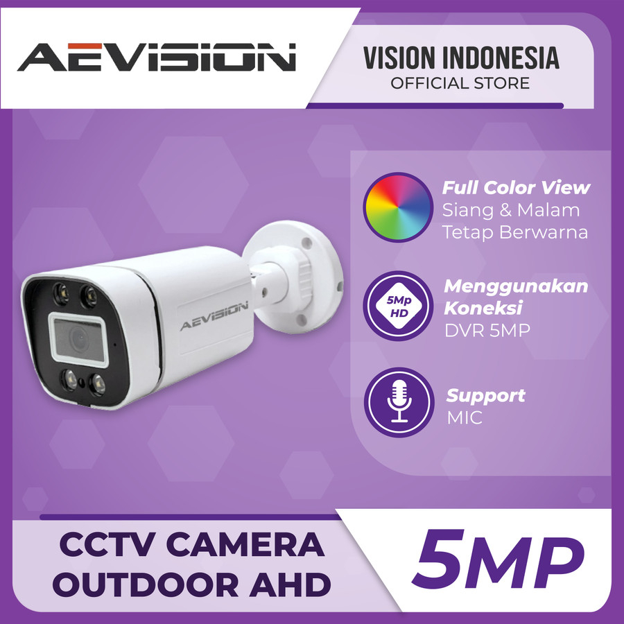 Jual CAMERA AEVISION 5MP OUTDOOR COLORVU ULTRA HD FULL COLOR | Shopee ...