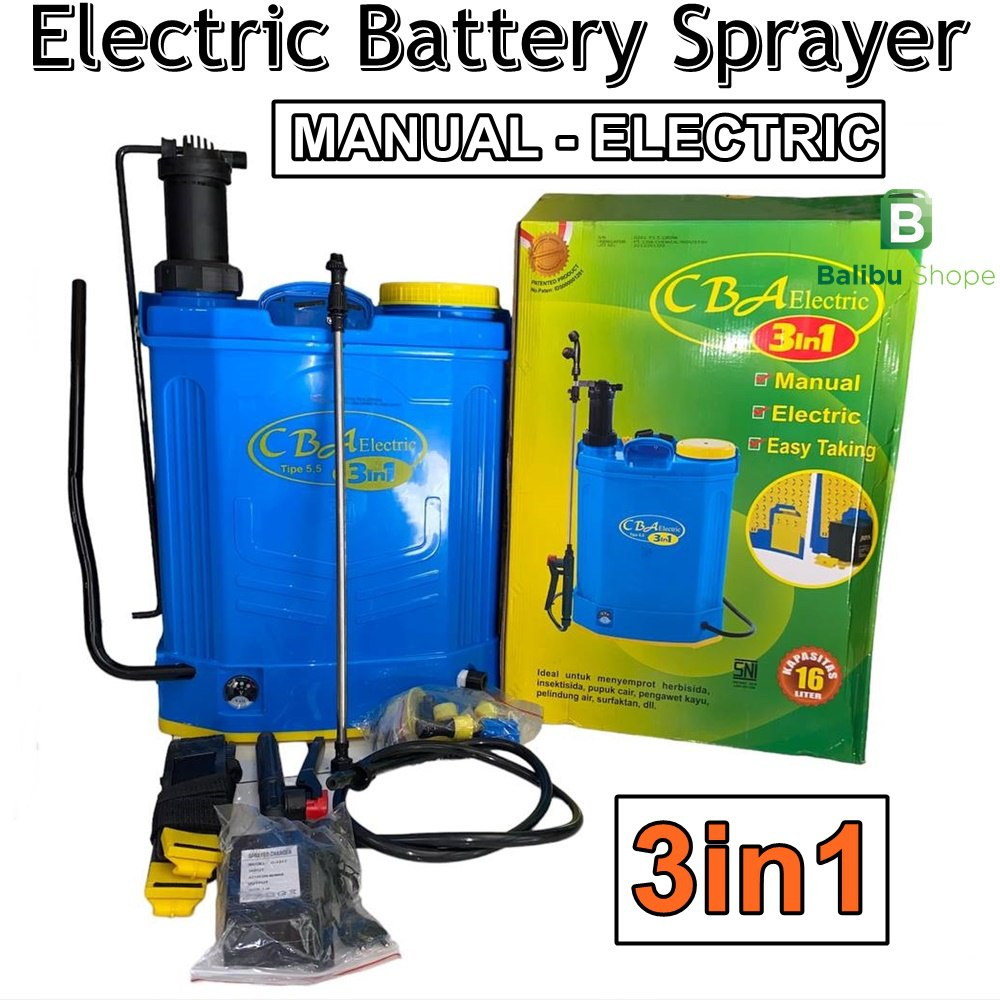 Jual Pompa Sprayer Elektrik CBA 3 in 1 / Pompa hama Elektrik ...