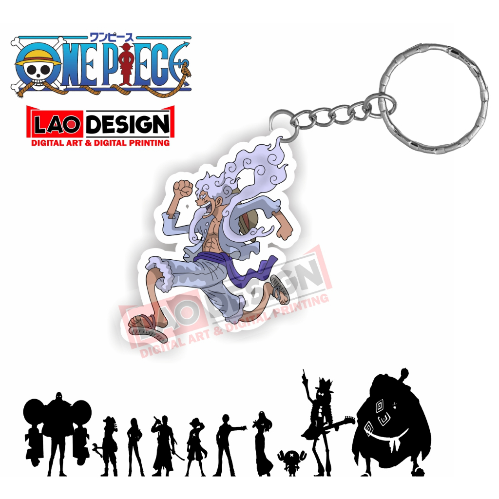 Jual Gantungan Kunci Luffy Gear 5 - Gantungan Kunci Akrilik One Piece ...