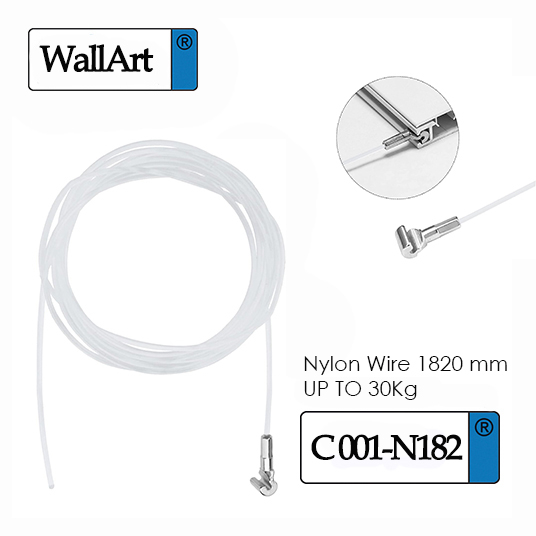 Jual WallArt Nylon Wire Perlon Cable 2,0 mm 182 cm - Picture Hanging ...