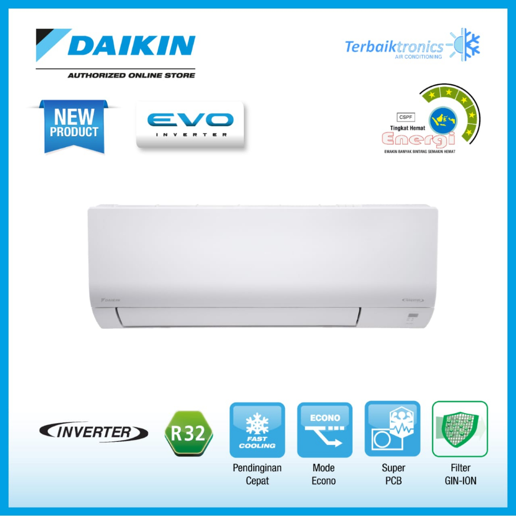 Jual Daikin AC EVO Inverter 2.5 PK R32 FTKF60AV14 / FTKF 60AV14 ...