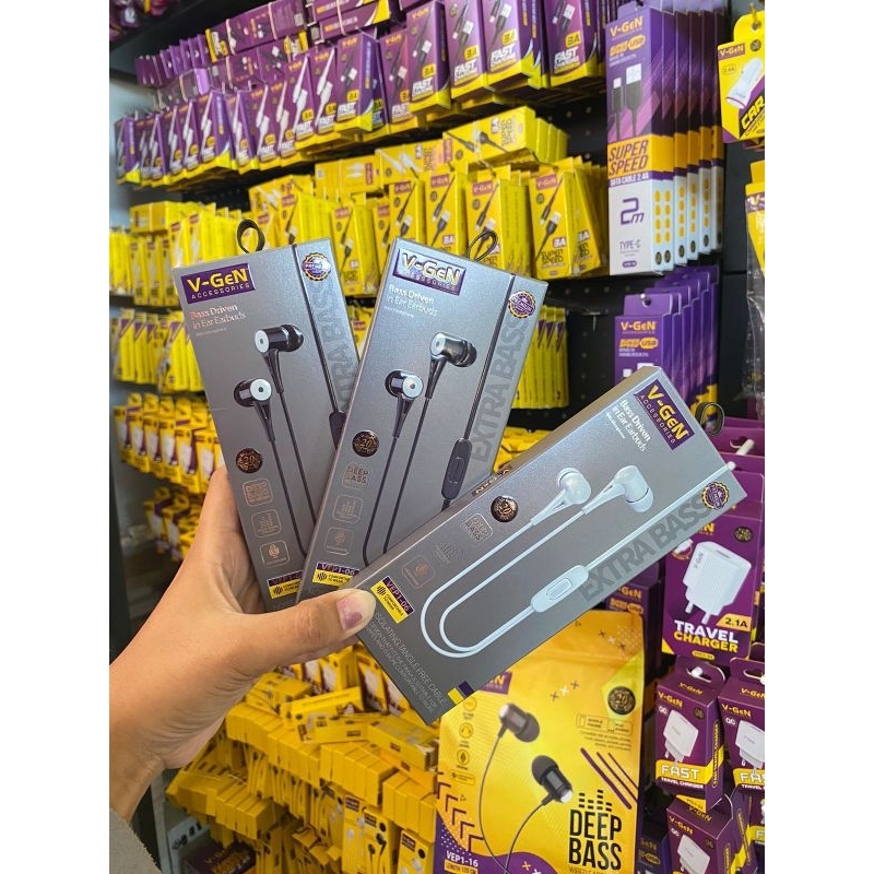 Jual HEADSET V-GeN VEP1-06 hf PREMIUM SOUND EXTRA BASS | Shopee Indonesia