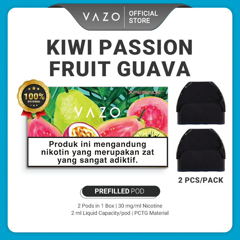 Jual VAZO Zippo Vape Pod-Kiwi Passion Fruit Guava(2 Pods) | Shopee ...