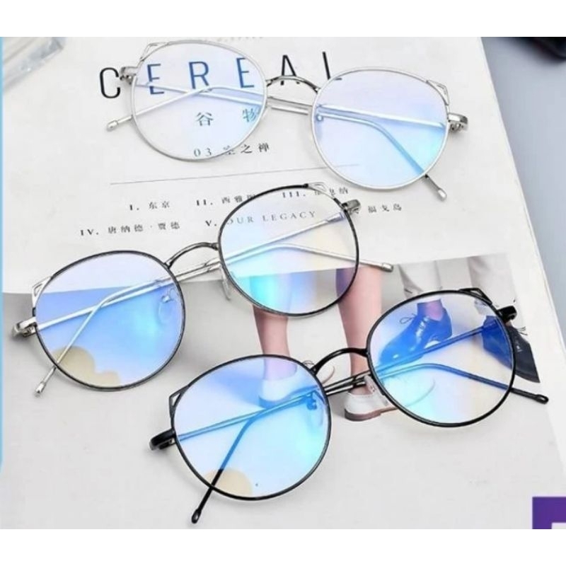 Jual Kacamata fashion gagang besi stainless optic frame | Shopee Indonesia