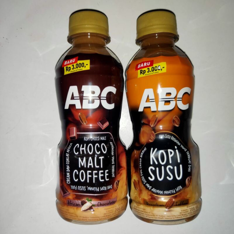 Jual KOPI ABC BOTOL KOPI SUSU / BRAZILIAN COFFEE, CHOCO MALT COFFEE ...