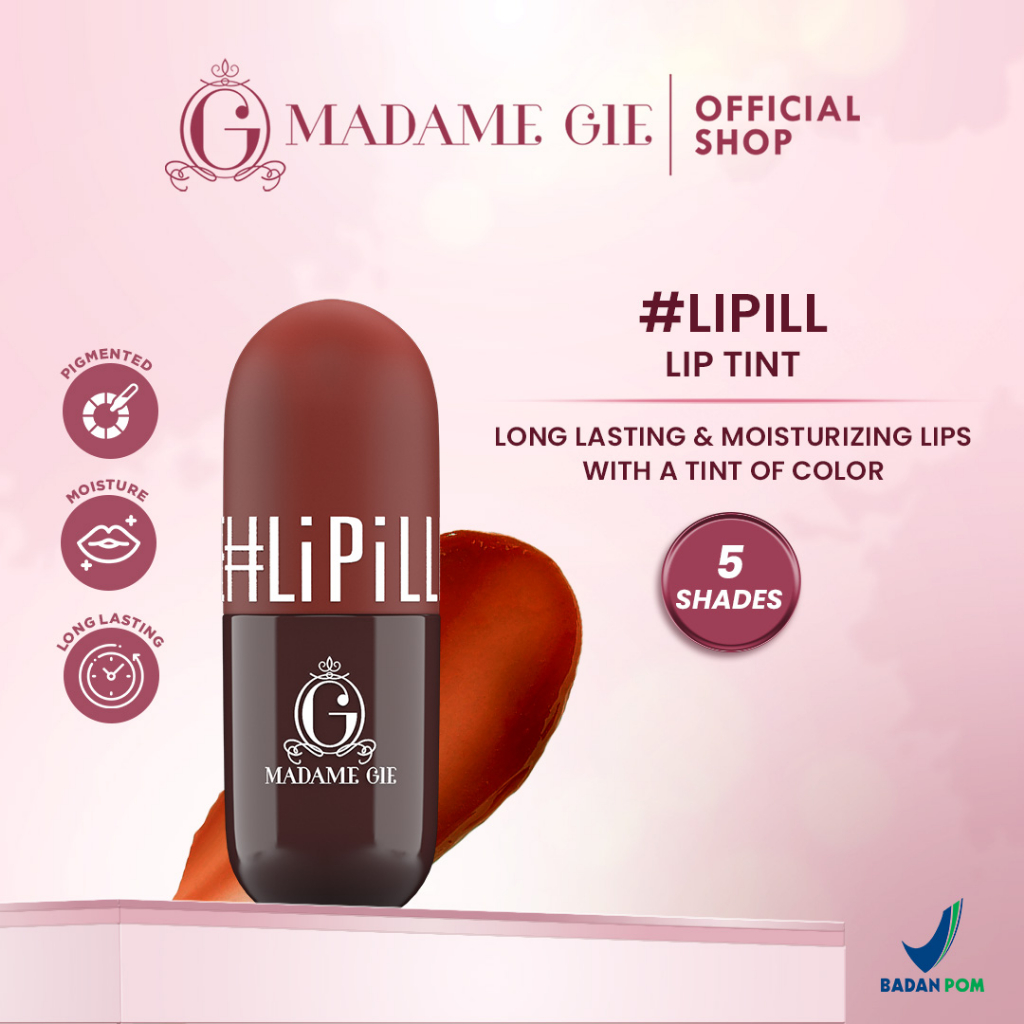 Jual Madame Gie Madame LiPill - Lip Tint Serum Plumper Make Up | Shopee Indonesia