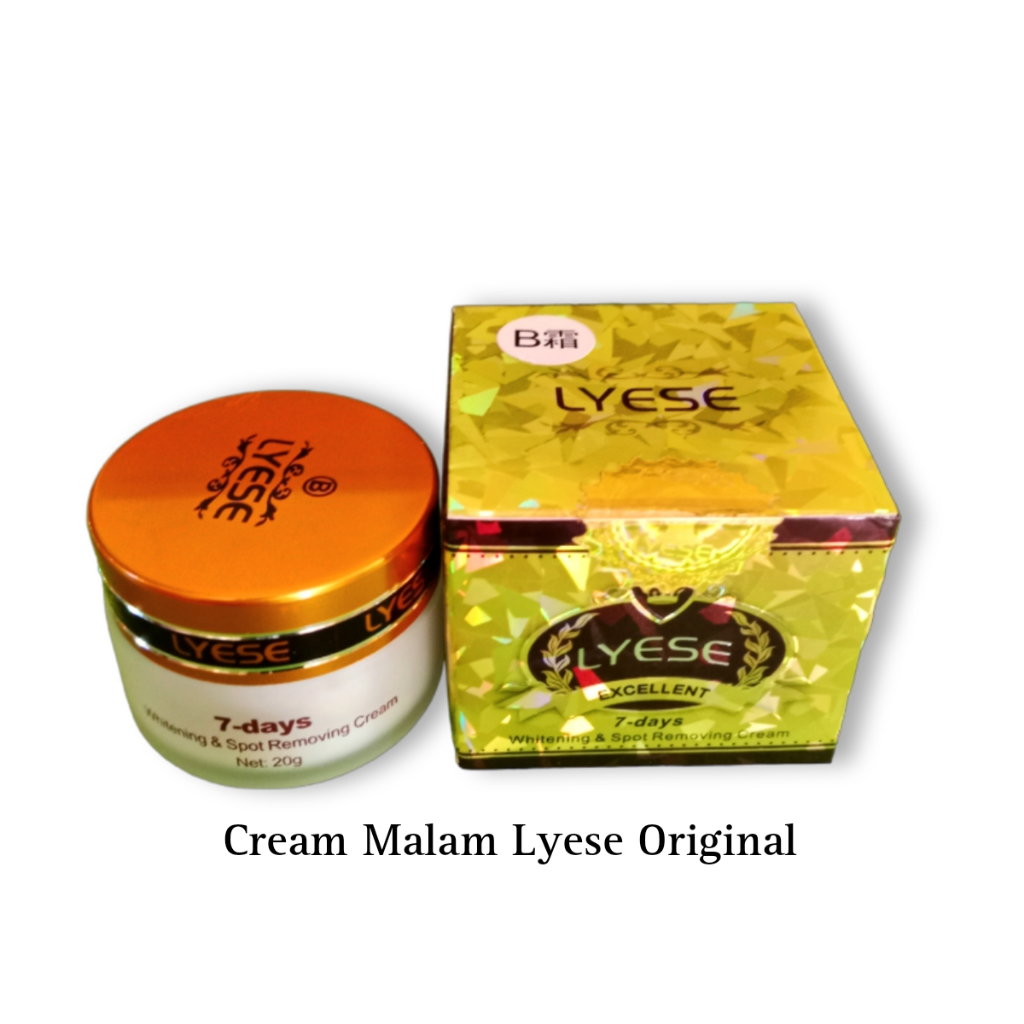 Jual Cream Malam Lyese - Cream Siang Lyese - Sabun Lyese Hijau ...