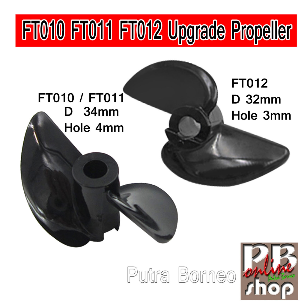 Jual Propeller FT010 FT011 FT012 Upgrade 2 blade Hi speed racing 32mm ...