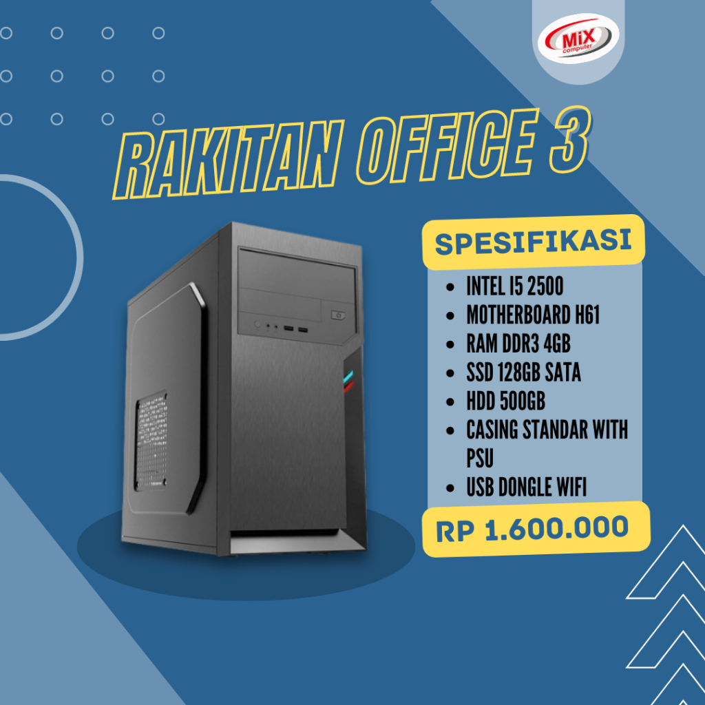 Jual Paket PC Komputer Rakitan 1 set Lengkap - Core i5-2500 SSD 128GB ...