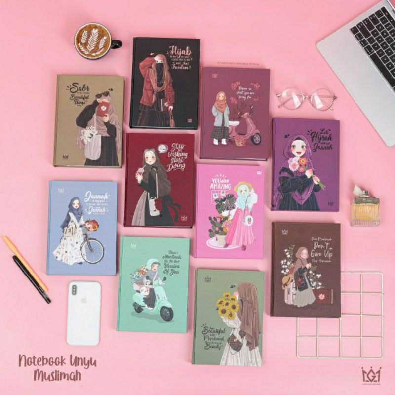 Jual Unyu Muslimah A5 Notebook Unyu Buku Catatan Muslimah Buku Diary ...