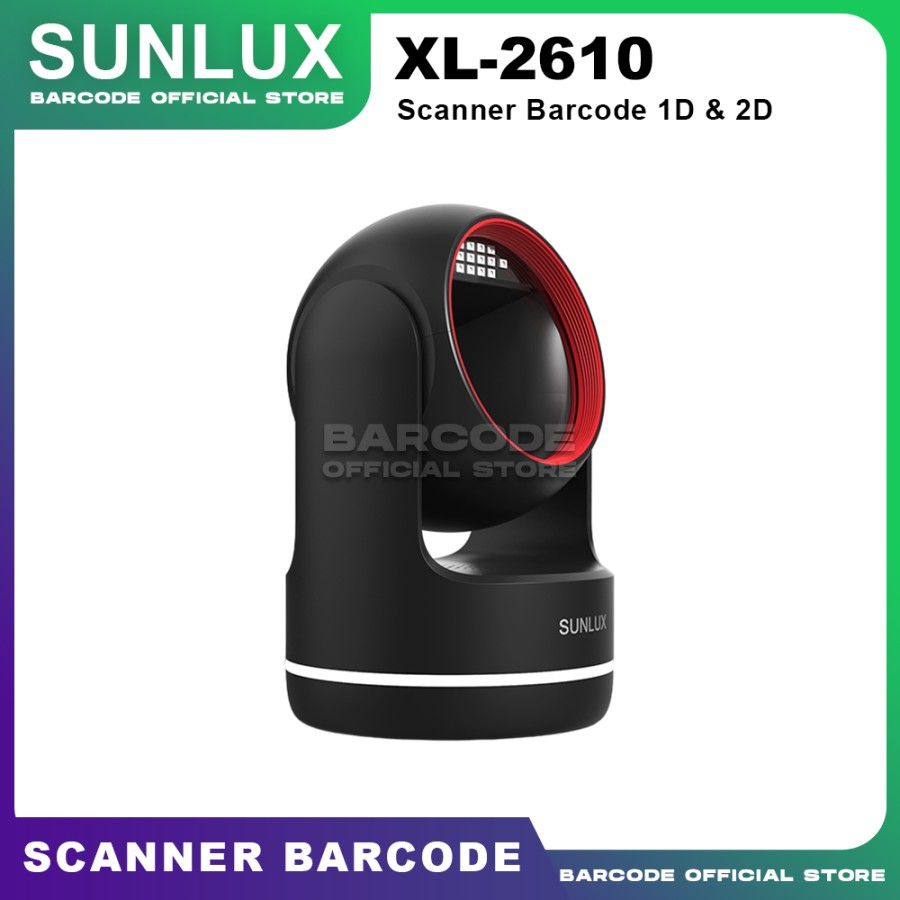Jual Sunlux XL 2610 Scanner Barcode Duduk 1D 2D Imager Omni Scan Barang ...