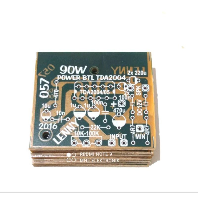 Jual PCB POWER AMPLIFIER 90 WATT BTL IC TDA2004 2005 POWER MOBIL LENNY ...