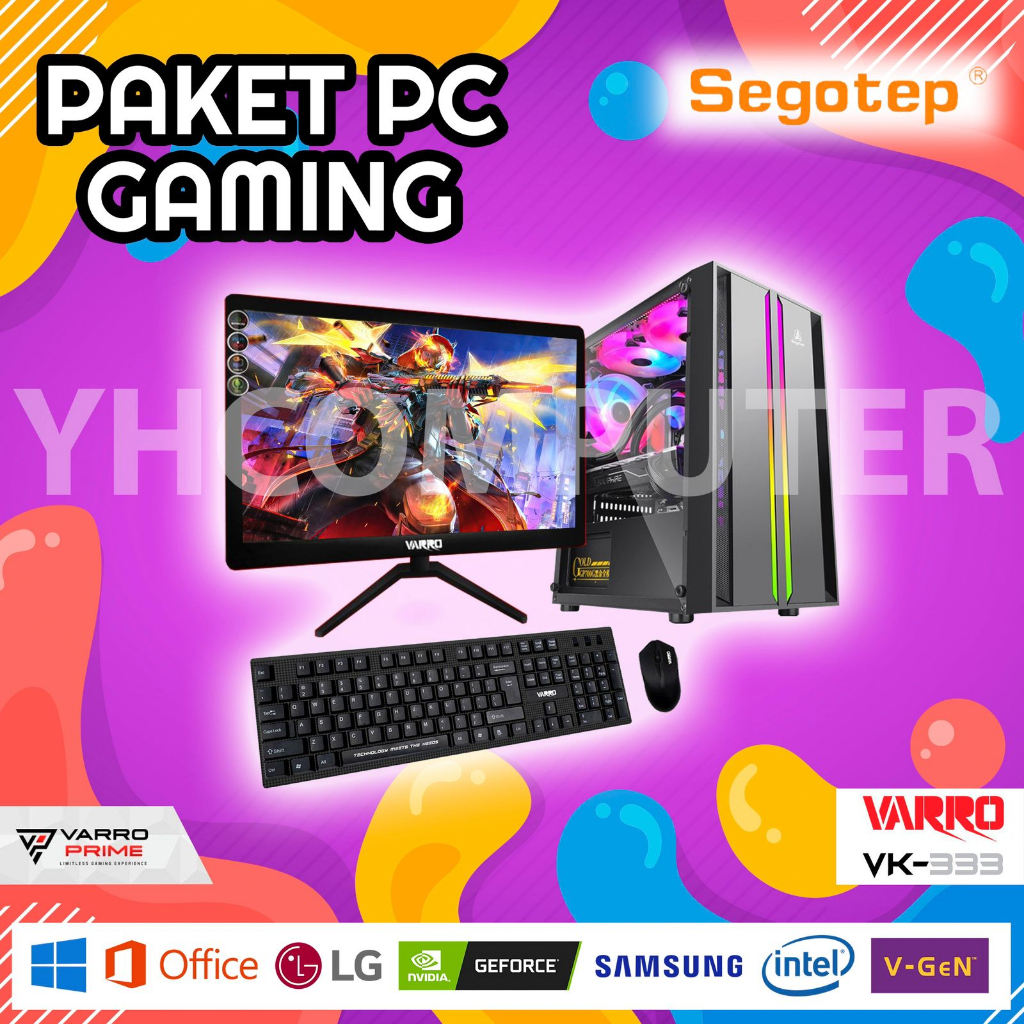 Jual PC GAMING FULLSET I7 RAM 16GB MONITOR 19 INC - VGA GT 1030 DDR5 ...